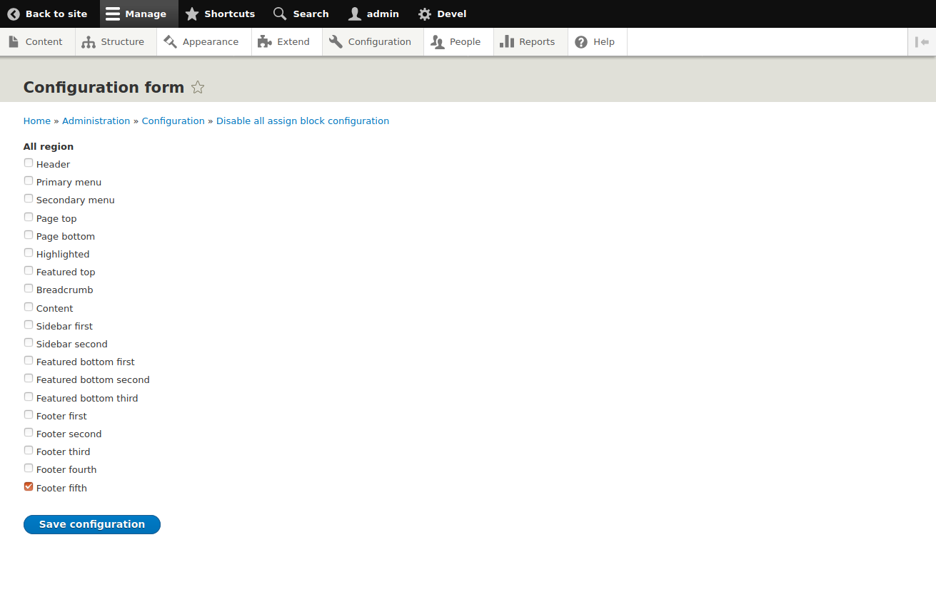 Disable And Enable All Assign Block | Drupal.org Disable And Enable All Assign Block | Drupal.org